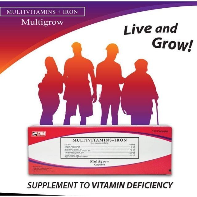 MULTIGO Multivitamins + Iron Capsule 100's | Shopee Philippines