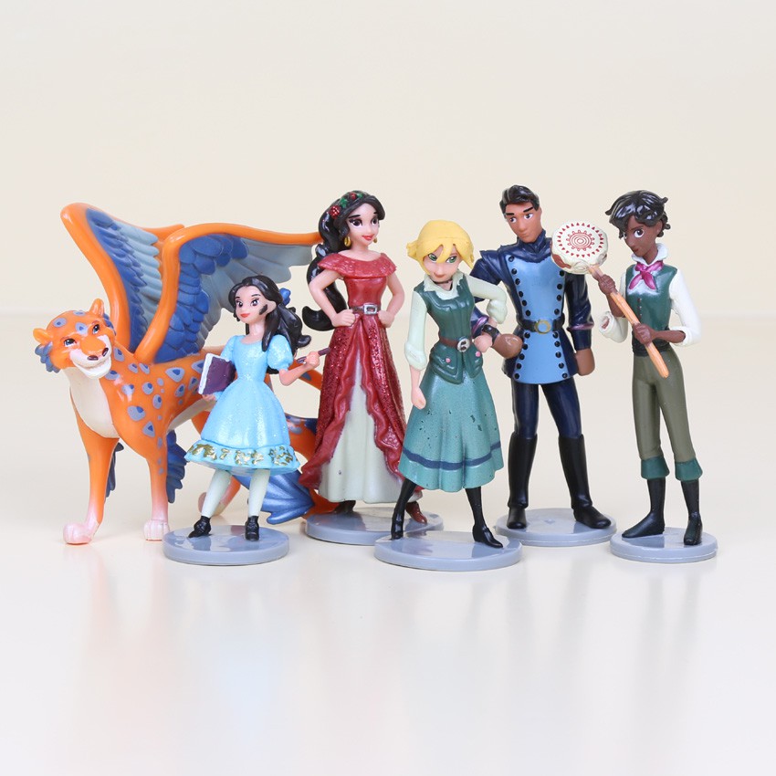 6pcs/set Princess Figures Elena of Avalor Elena Princess PVC Action ...