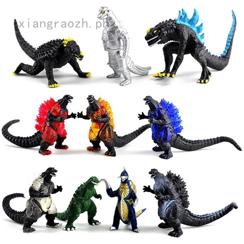 xiangraozh 10pcs Godzilla 2 Action Figures King Ghidorah Godzilla Doll ...