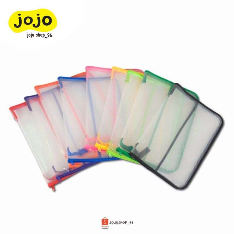 Folder Zipper Bag Folio FIGO Zipper Net Unit Color (1pc) | Shopee ...
