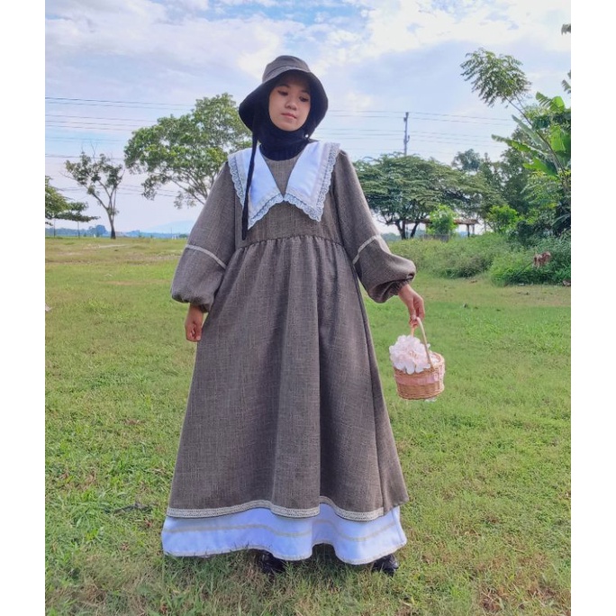 Rain Vintage Dress (Cottagecore Style) | Shopee Philippines