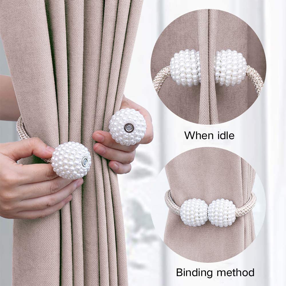 Thin Curtain Holdback Tieback Magnetic Tassel Pc And Pair Shopee Philippines