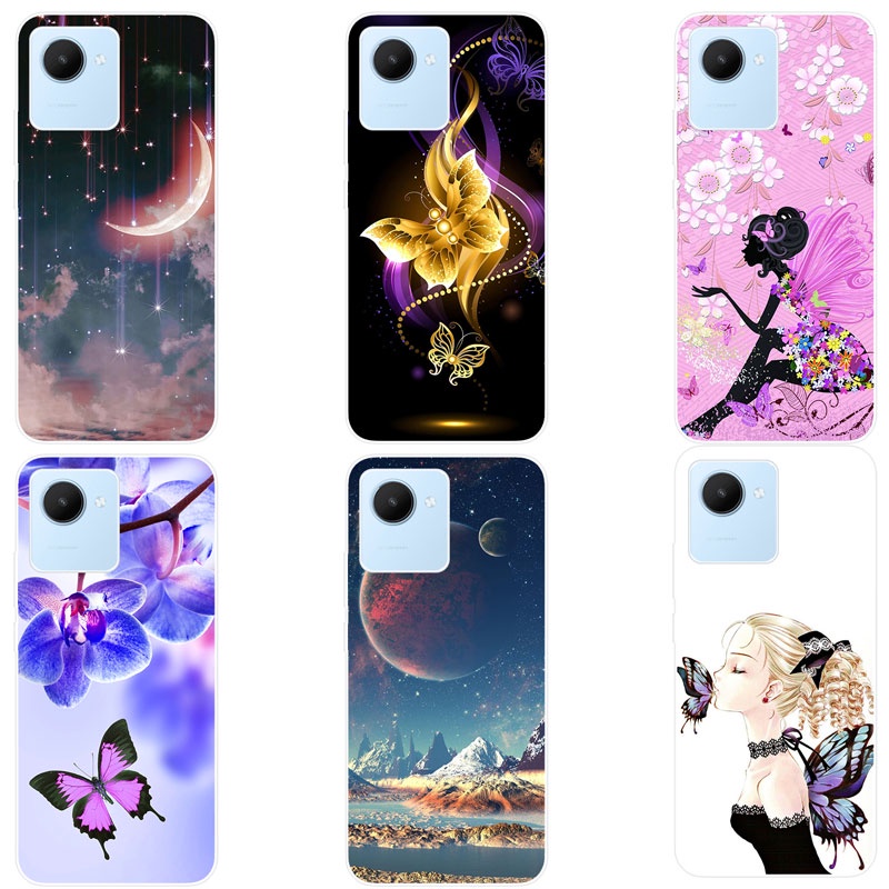 Realme C30 Case Silicone TPU Cartoon Protective Back Cover Realme C30 ...