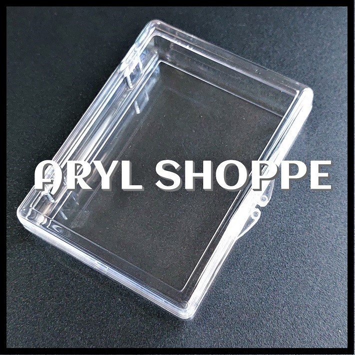 Playing Cards Case Transparent Storage Box Poker Size Hinged Snap Lock ...