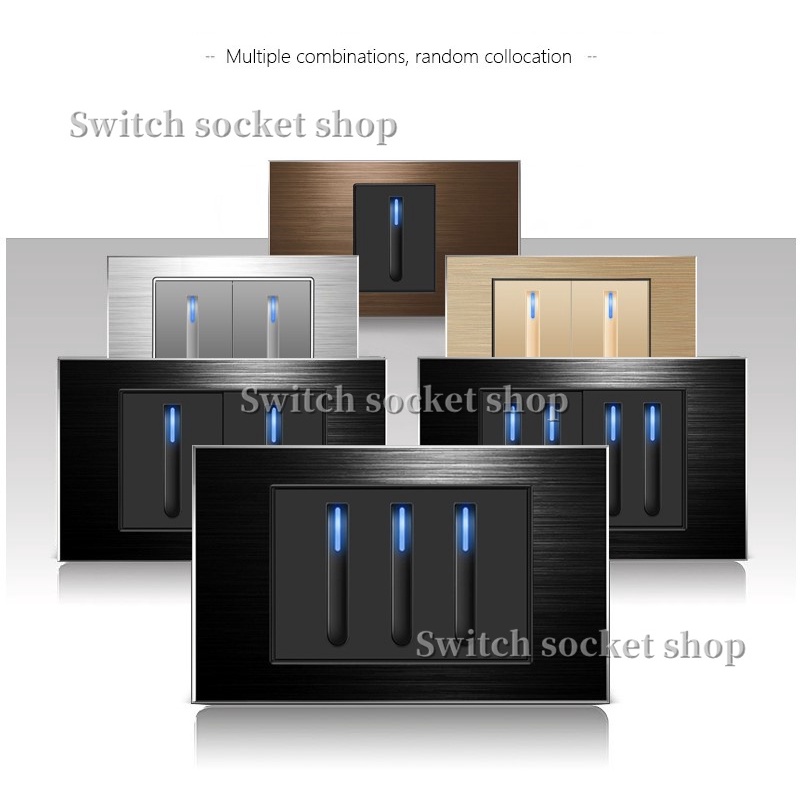 Type 118 local standards electric light aluminum metal brushed LED ...