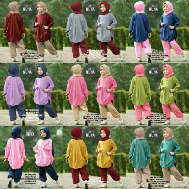 Gevarie Tunik Anak Nuna (Ready 9 Colors) | Shopee Philippines