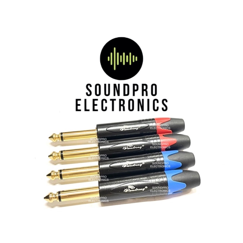 BROADWAY PL-55 Mono OR Stereo Plug Connector (2pcs) | Shopee Philippines