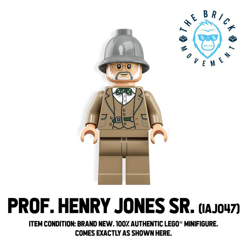 LEGO® INDIANA JONES Professor Henry Jones Sr. Minifigure | Shopee ...