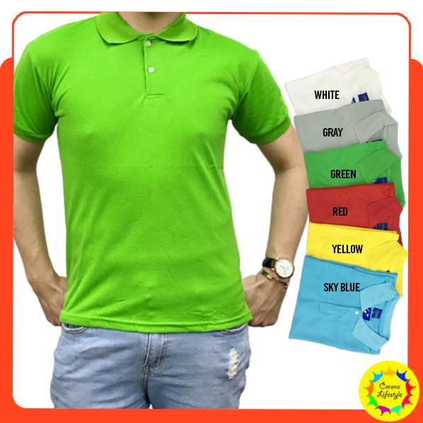 Apollo Men's Polo Shirt Plain | Shopee Philippines
