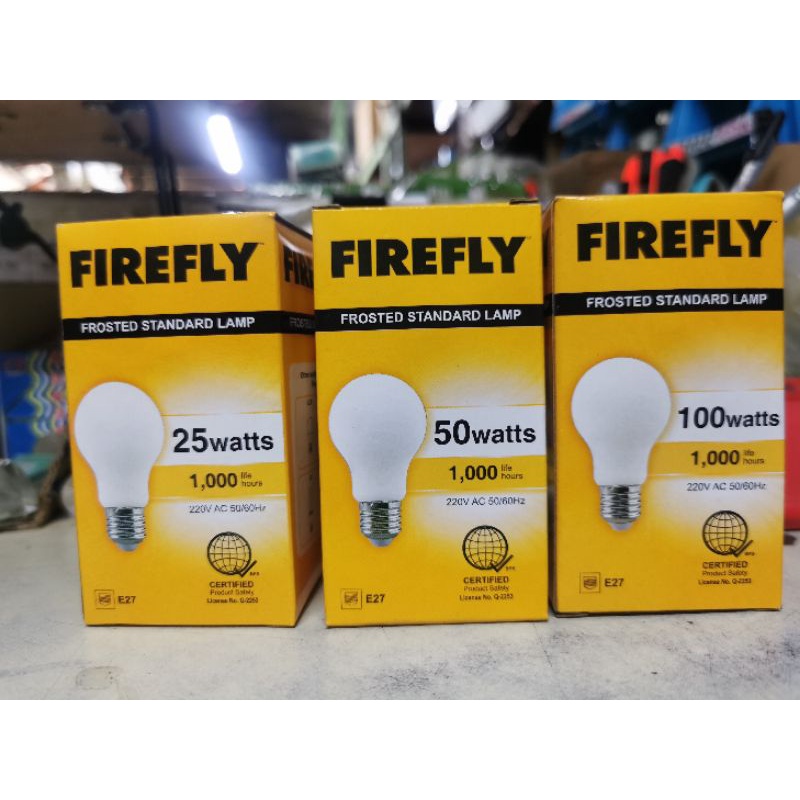 Frosted Incandescent Bulb 25w 50w 100w | Shopee Philippines