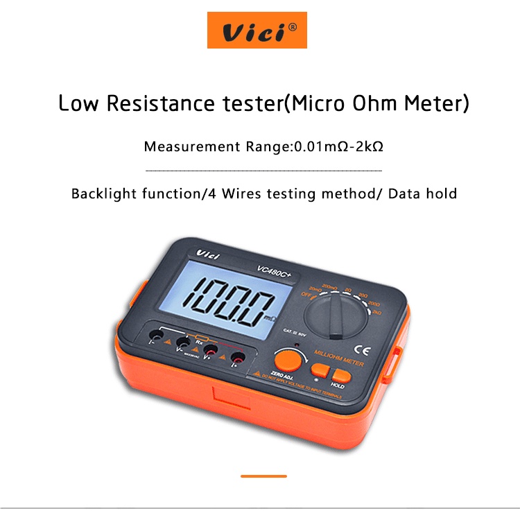 Milliohmmeter High-precision wide-range digital DC low resistance ...