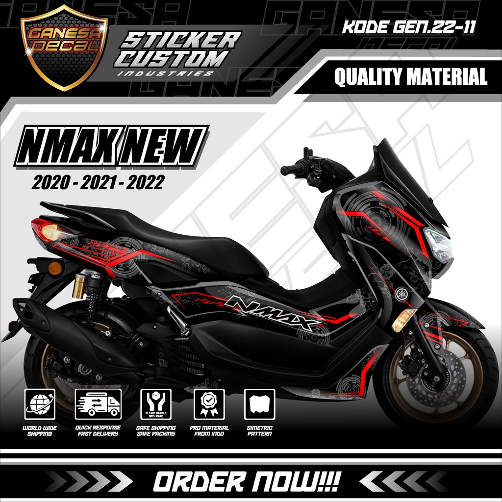 Decal Sticker Dekal Motorcycle Sticker Yamaha New Nmax 2020-2021-2022 ...