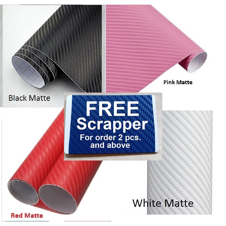 3D Carbon Fiber Small Cut 27cm x 50cm | Shopee Philippines