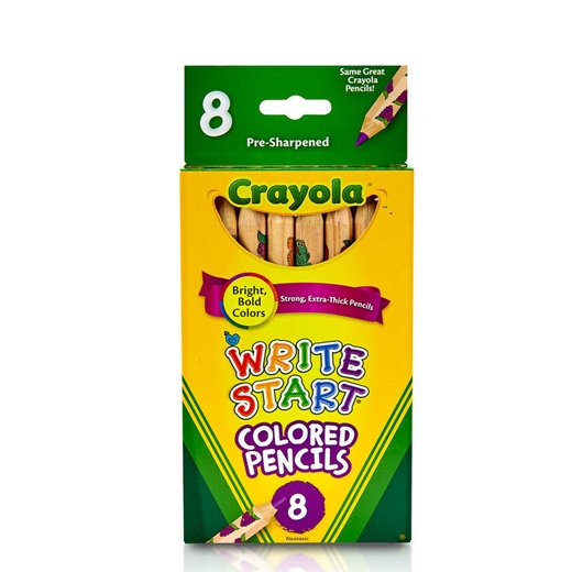Crayola 8 ct. Write Start Colored Pencils-3/4 Length | Shopee Philippines