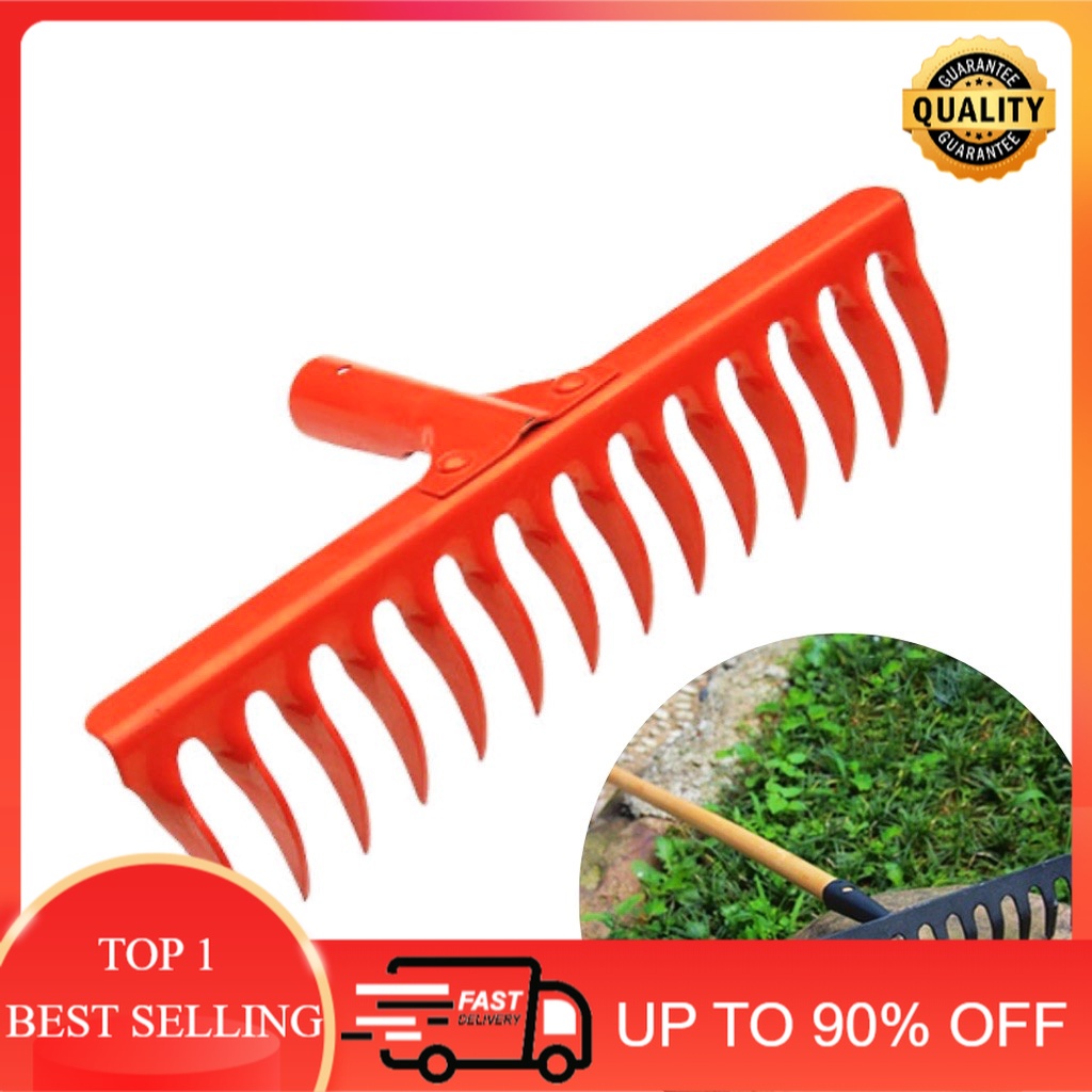 Carbon Steel Rake Head for Garden Loose Soil Dry Grass Leaves | Shopee ...