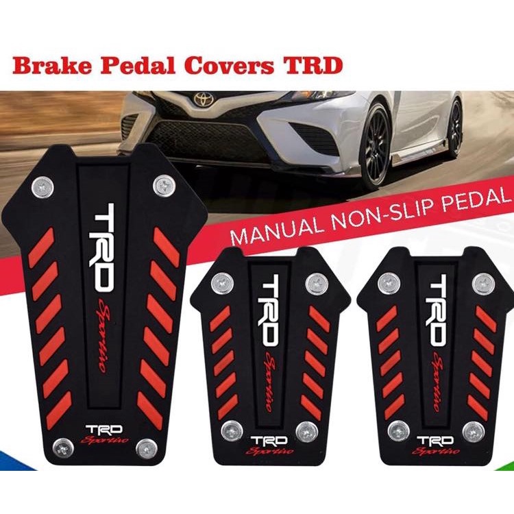 ALL TOYOTA MODELS - TRD Non Slip Pedal Kit - Gas / Clutch / Brake ...
