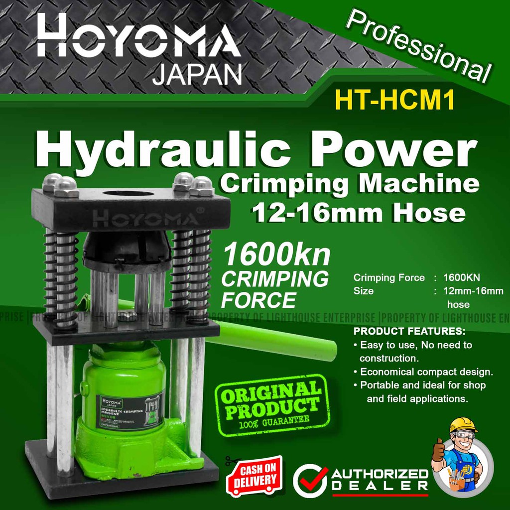 HOYOMA Japan Hydraulic Power 12-16mm Hose Crimping Machine (HT-HCM1 ...