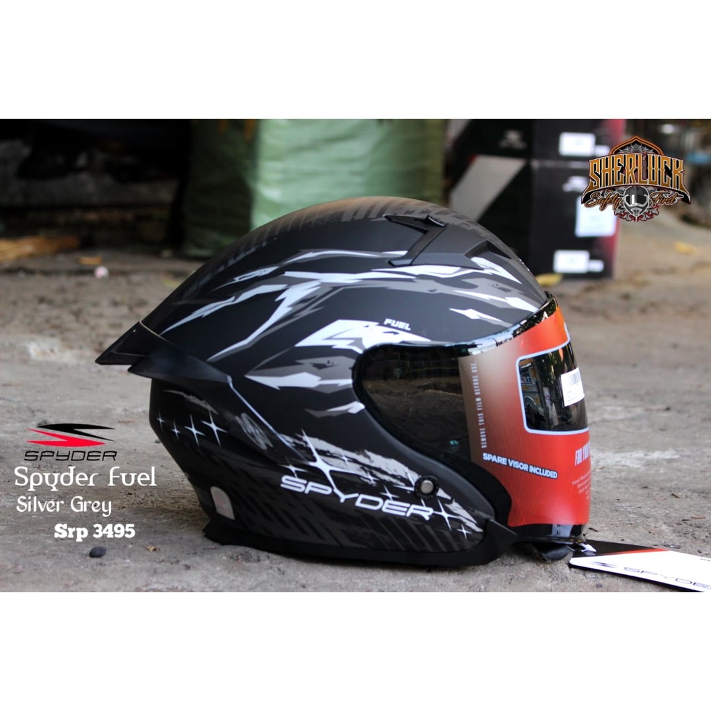 Spyder Open-face Helmet with Dual Visor FUEL GD SIGMA S1 (FREE CLEAR ...