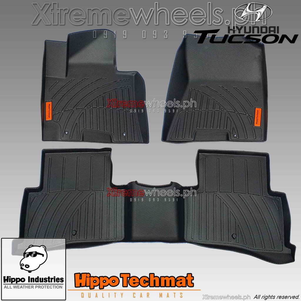Hyundai Tucson 2016-2024 Hippo Techmat Deep Dish Floor Matting Thailand ...