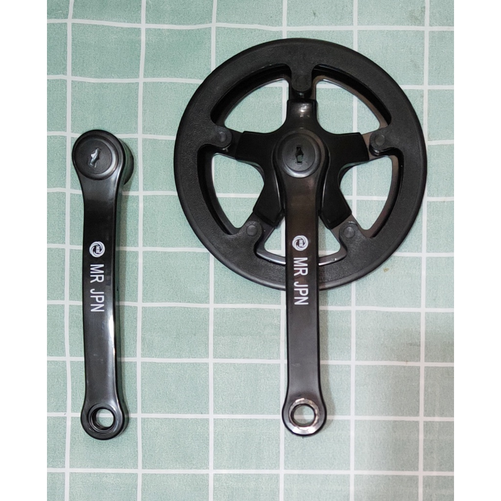 Bike Crank Wheel Single Blade Square Type Steel 2-Piece Chainwheel ...