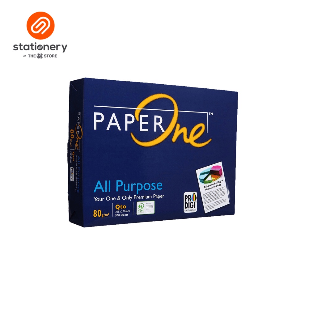 PaperOne All Purpose Bond Paper 80gsm 500 Sheets | Shopee Philippines