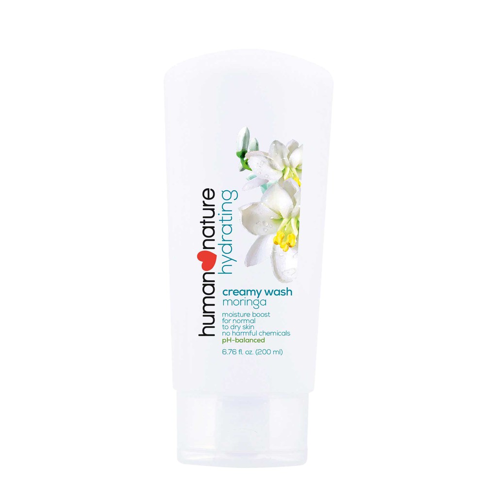 Human Nature Hydrating Creamy Facial Wash with Moringa 200ml ( No ...