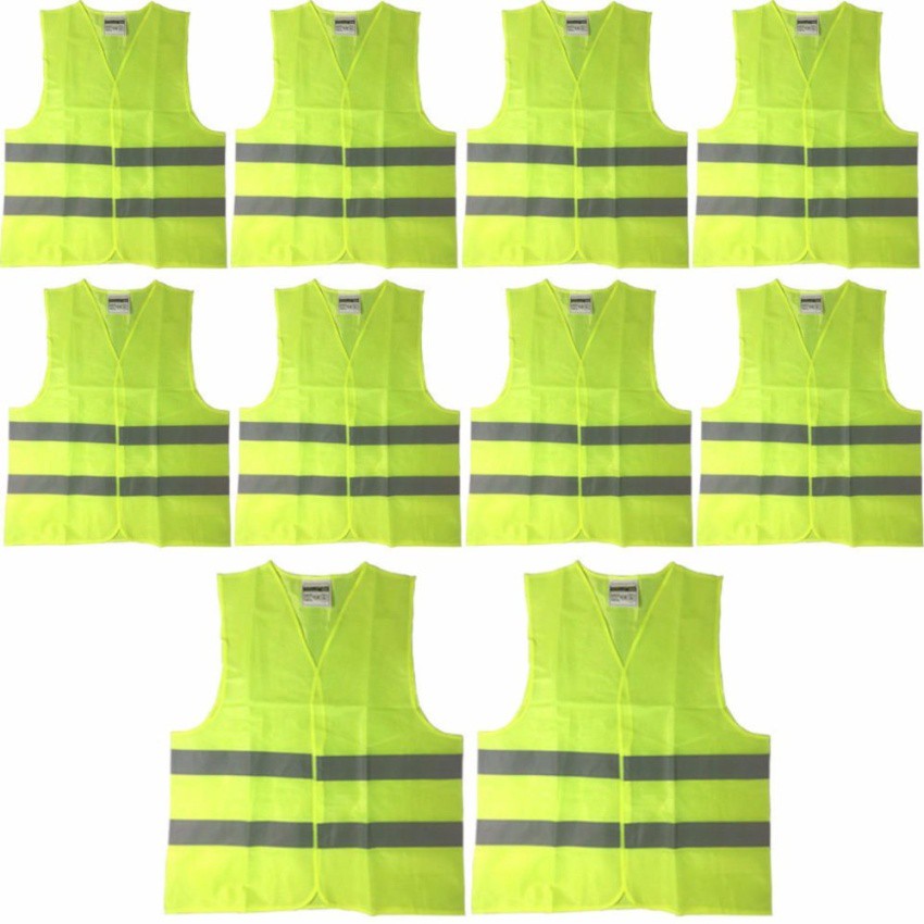 10 PCS Traffic Vest Reflective Safety Vest Reflective Vest Reflectorize ...
