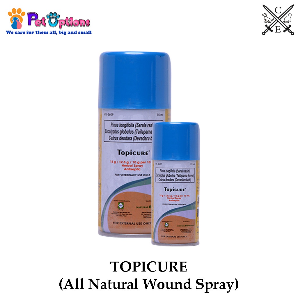 Topicure Herbal Wound Spray and Antiseptic for Pets | Shopee Philippines