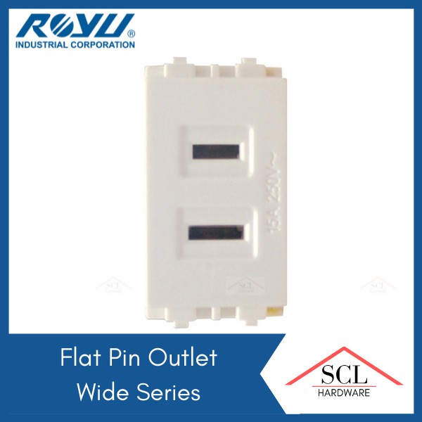 ROYU Wide Series Flat Pin Outlet | Shopee Philippines