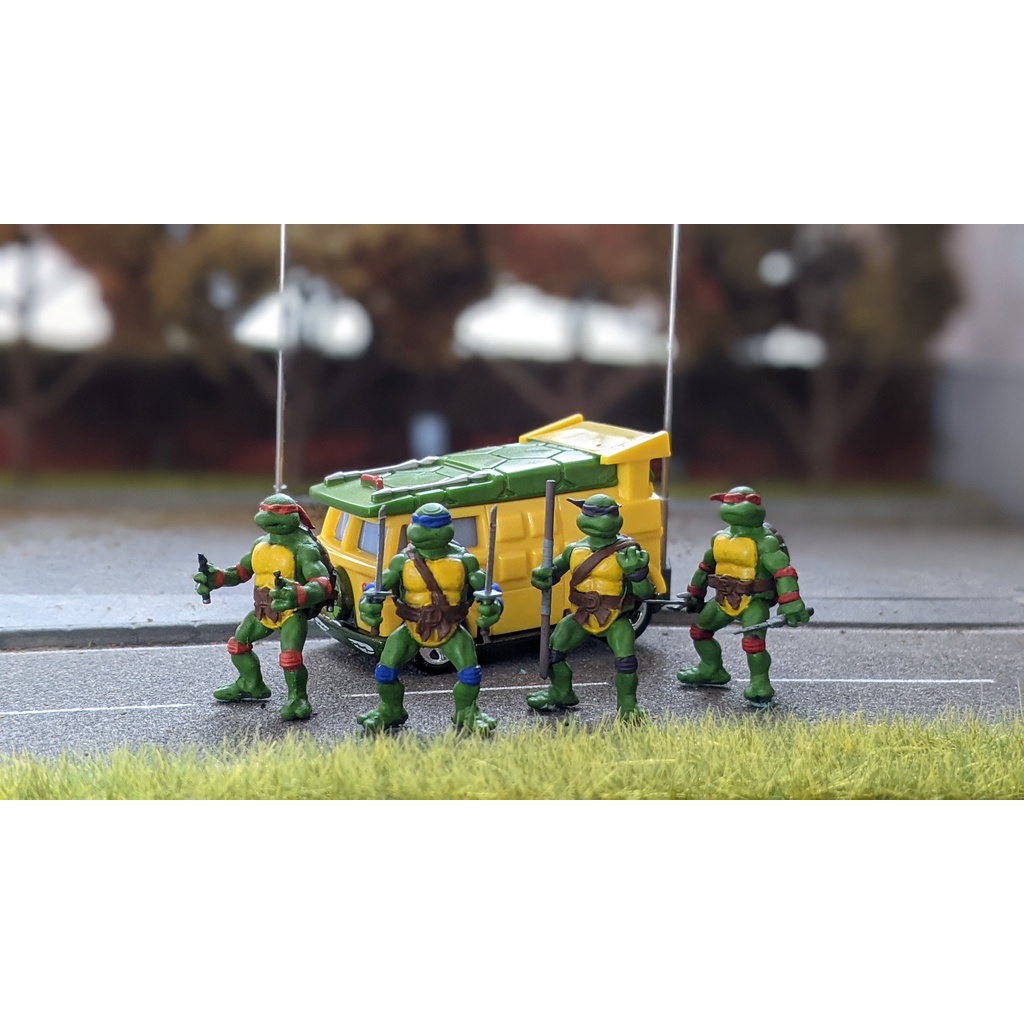Miniature Figure TMNT Teenage Mutant Ninja Turtle 1/64 1/87 HW HO ...