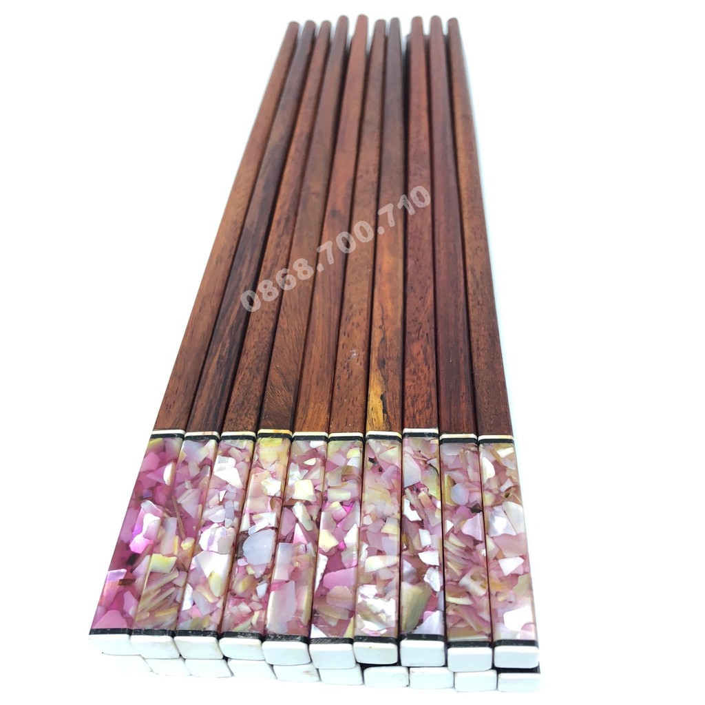 Cam lai Wooden Chopsticks Square Head Careful Purple Sea Snail - Box Of ...