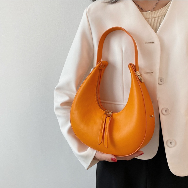 Women Luxury Half Moon Adjustable Strap Hobo Bag Fashion Design Solid ...