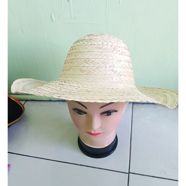Jackielyn plain native farmers hat weaved hat | Shopee Philippines