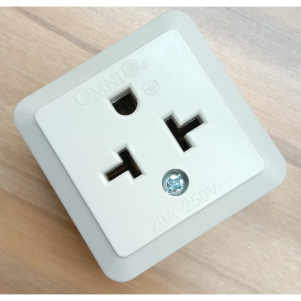 OMNI Surface Outlet (Universal Outlet/Convenience Outlet w/ Ground ...