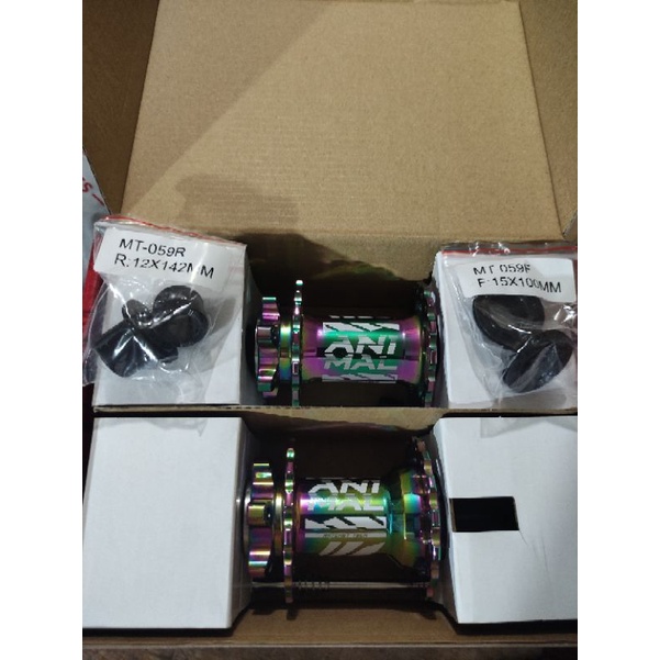 Weapon Animal Ratchet hubs 32 holes oil slick || 32H ratchet hubs ...