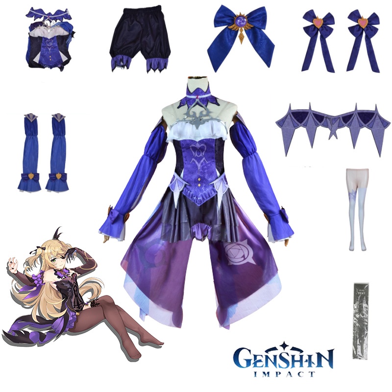 Game Genshin Impact Fischl Cosplay Costume Halloween Carnival Suit ...