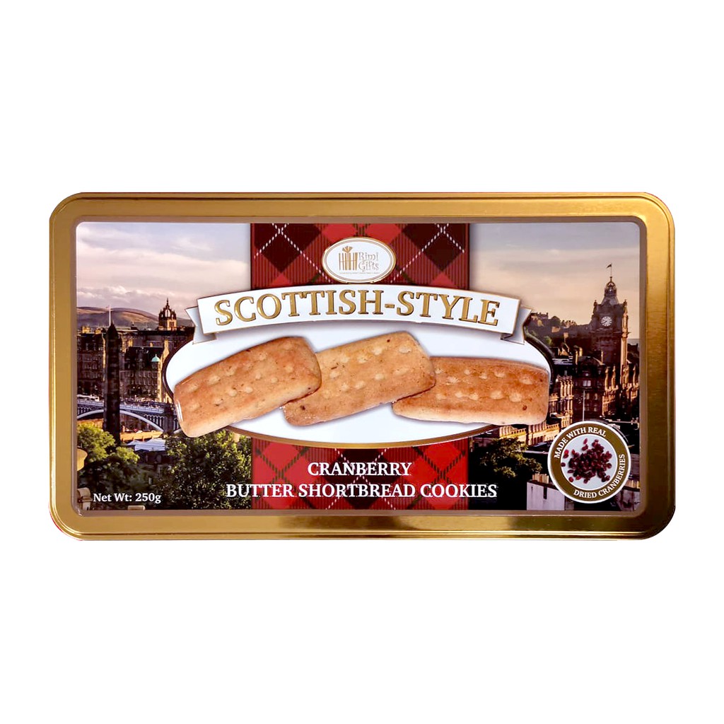 RIMI GIFTS Scottish-Style CRanberry Shortbread Cookies 250g (NEW ITEM ...
