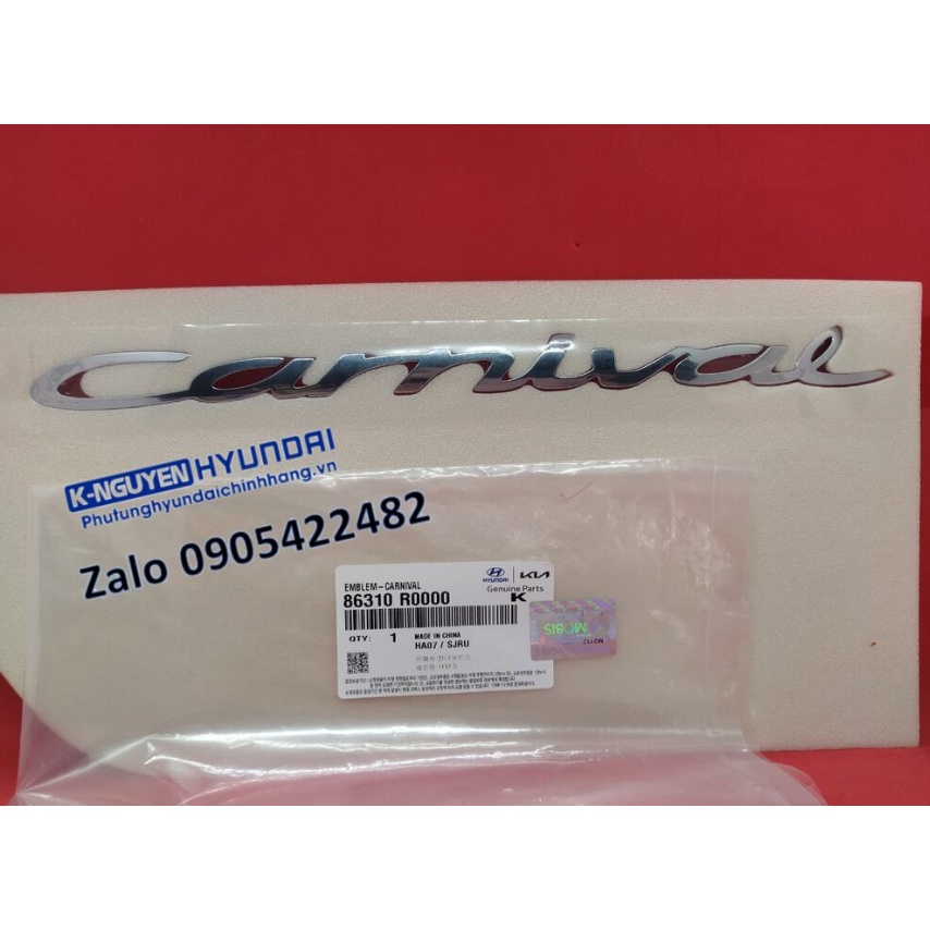 [Genuine] "Carnival" Logo sticker for new Kia Carnival KA4 car 2021 ...