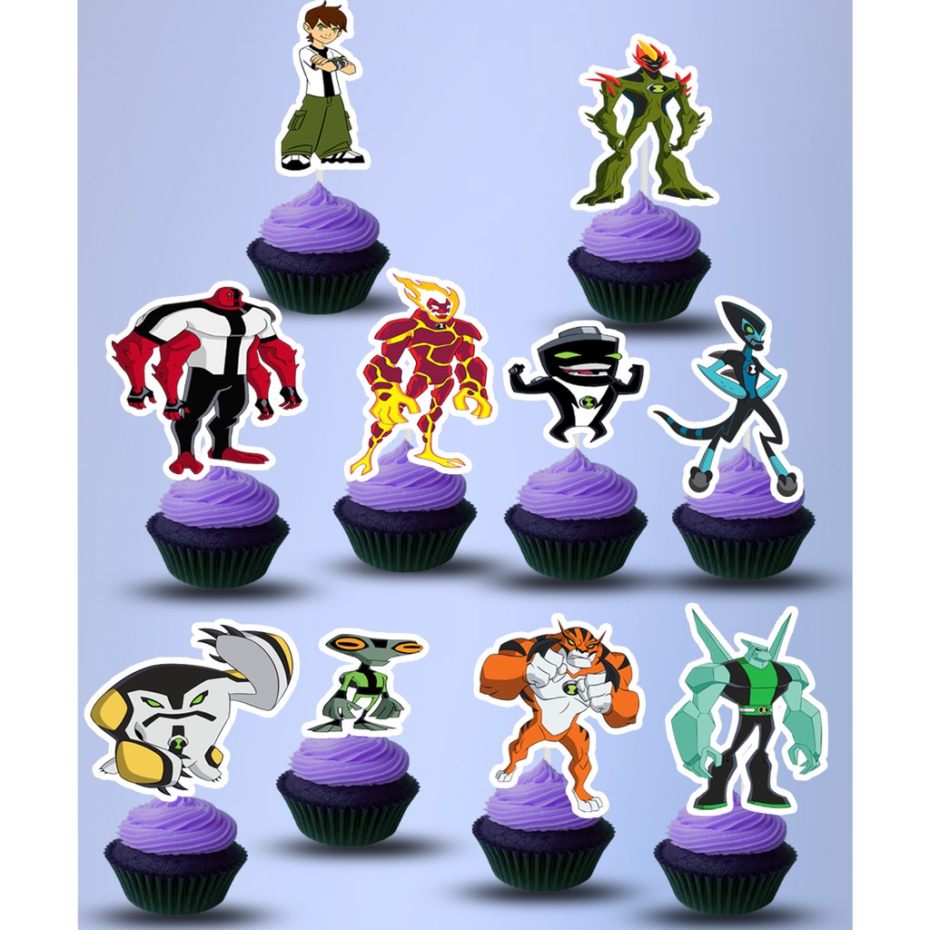 Ben10 Cup Cake Topper Set | Shopee Philippines