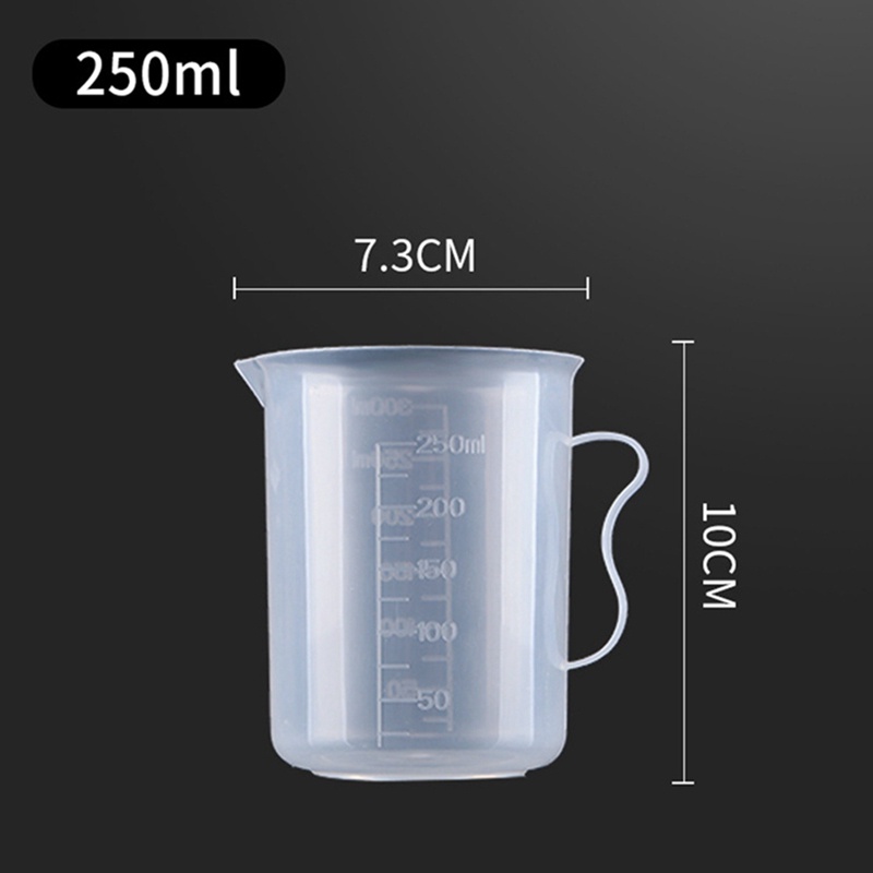 Thickened plastic measuring cup 250ml 500ml 2000ml graduated cylinder ...
