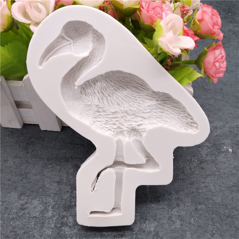 Big size Tropical Birds Flamingo Silicone Molds DIY Cupcake Fondant ...