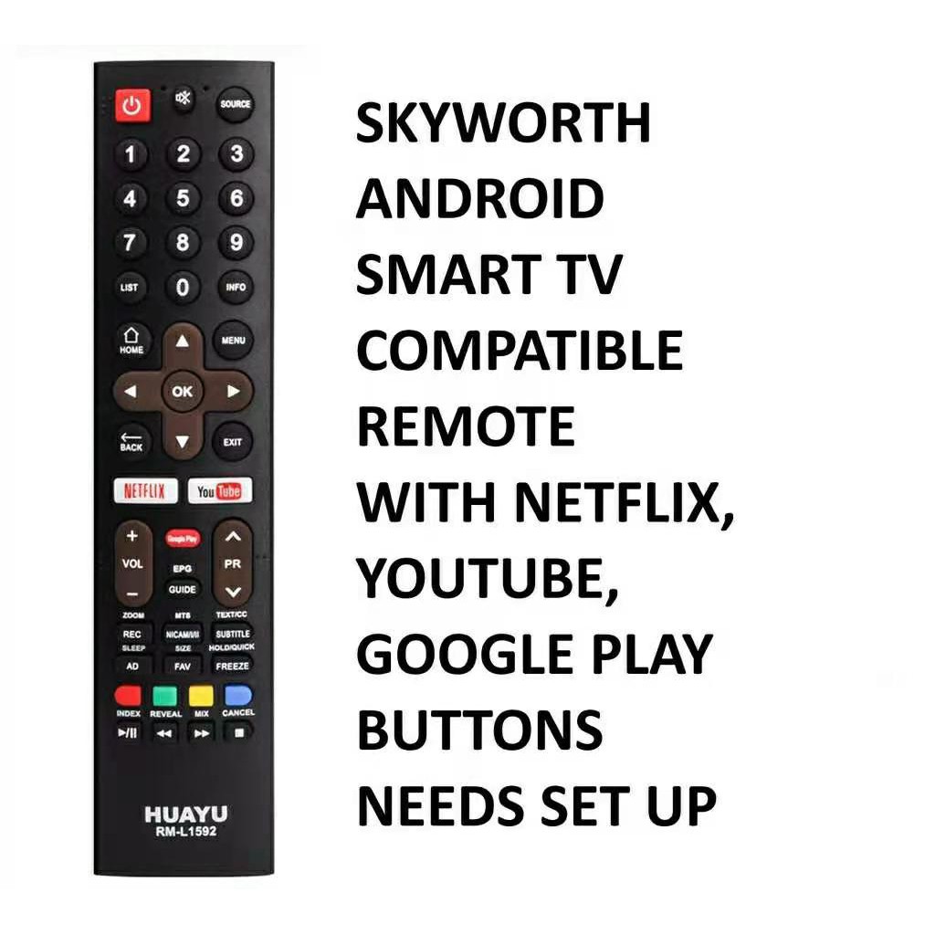 TV Remote Compatible for Majority of Skyworth Android SMART TV With ...