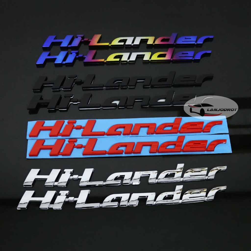 Hi-Lander Logo On The Side Of The Pickup Truck 1 Pair Left + Right 4 ...
