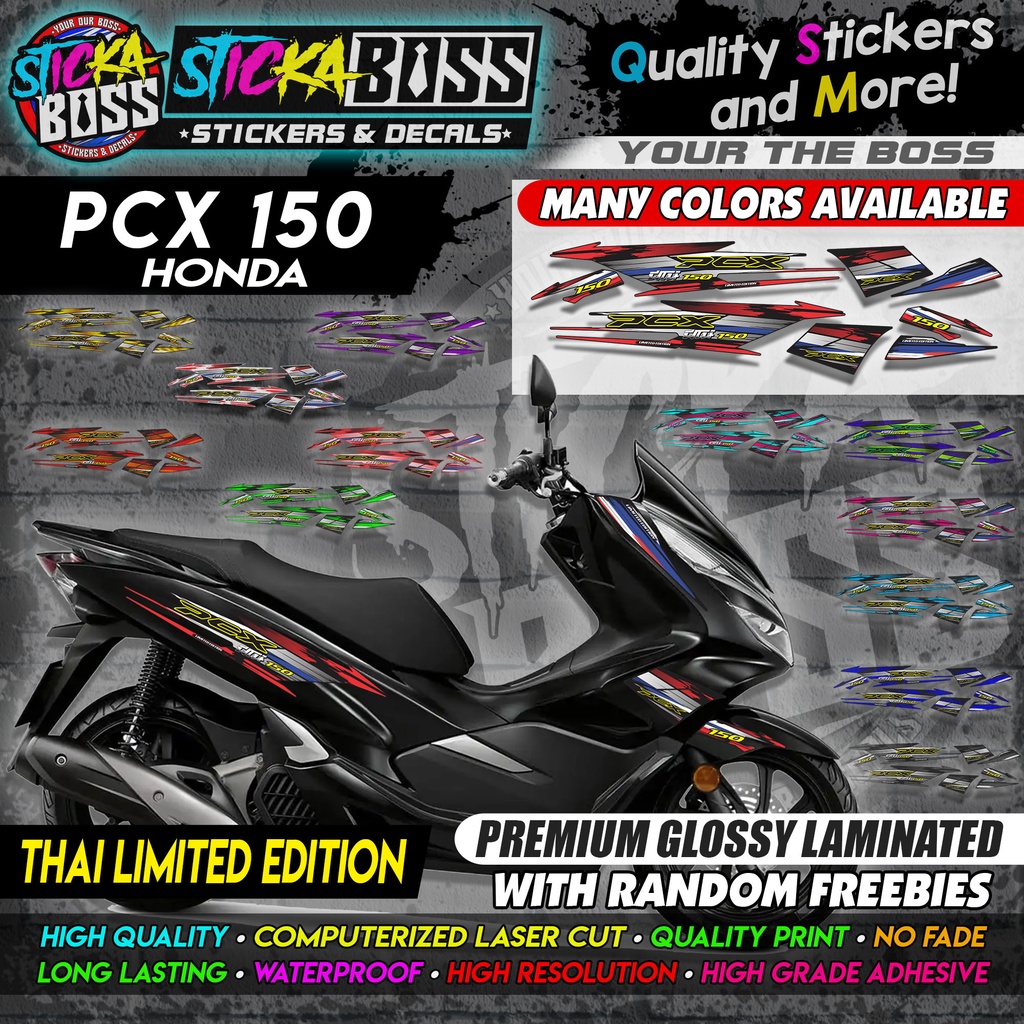 Honda PCX 150 Stock Decals (Thai Limited Edition)【PREMIUM GLOSSY ...
