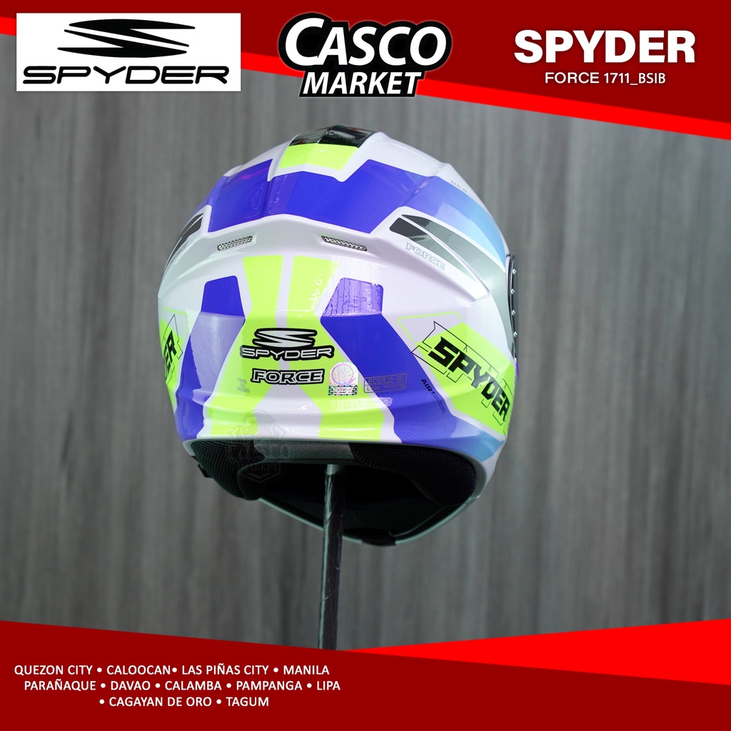SPYDER FORCE MODULAR DUAL VISOR MOTORCYCLE HELMET | Shopee Philippines