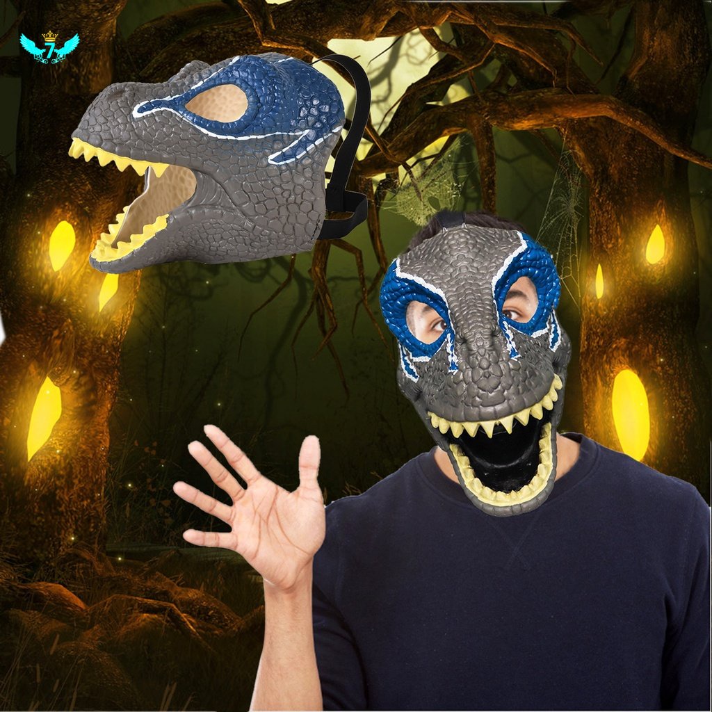 Party Mask Halloween Carnival Gift Velociraptor Mask T-Rex Dinosaur ...
