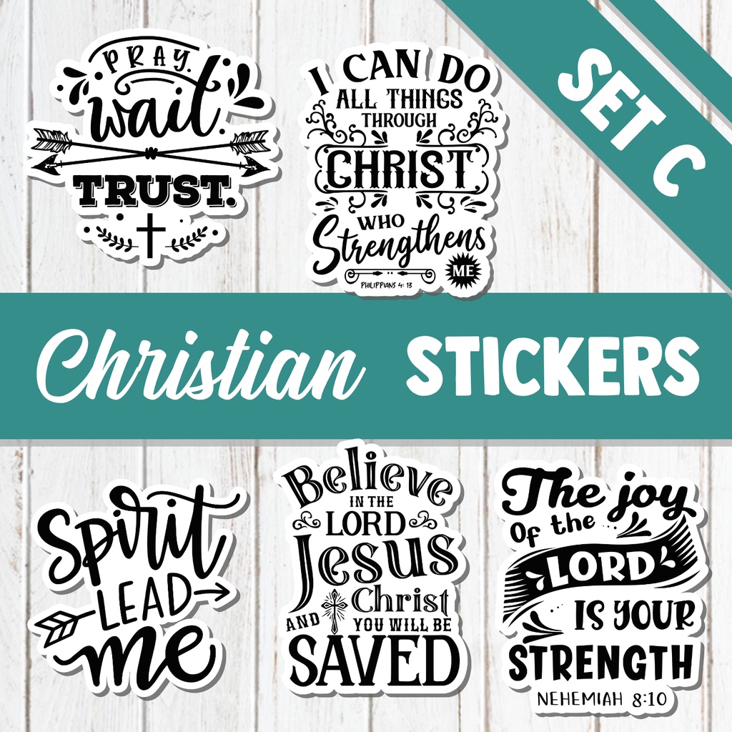 Bible Verse Printed Christian Sticker for Gifts Scrap Booking Gadgets ...