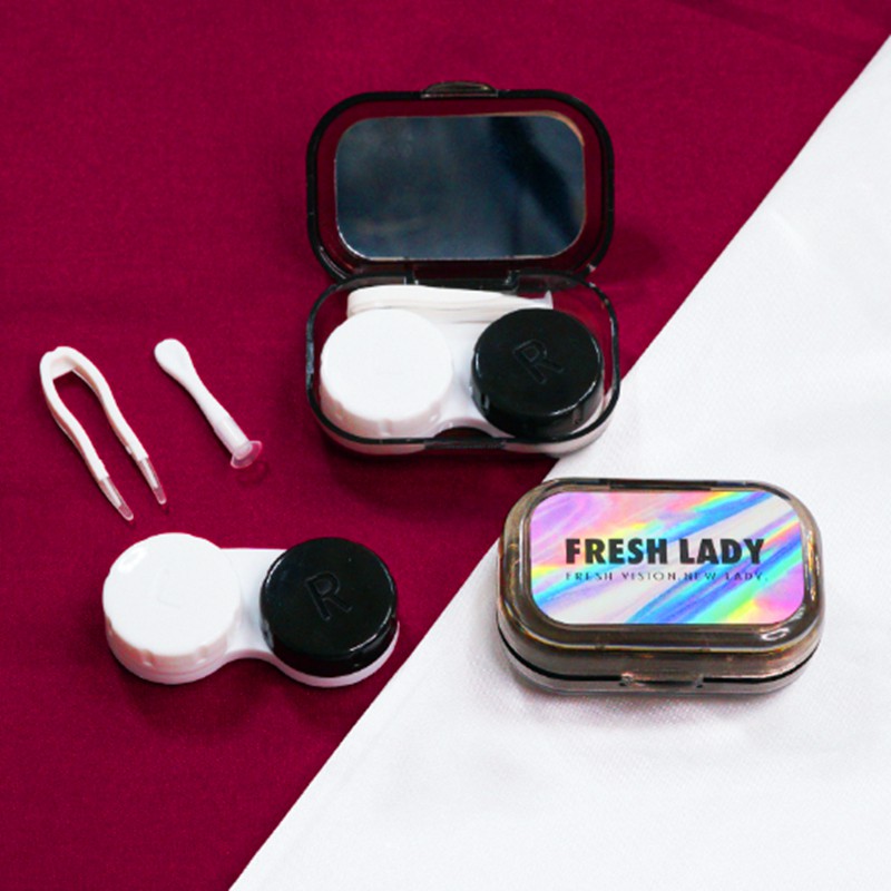 (COD&Ready stock)Travel Contact Lens Case Box kit Set With Mirror ...