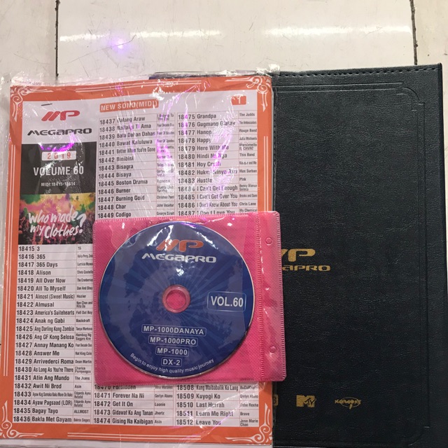 Megapro Songbook with full Songlist & Updated CD for MP1000。1000pro ...