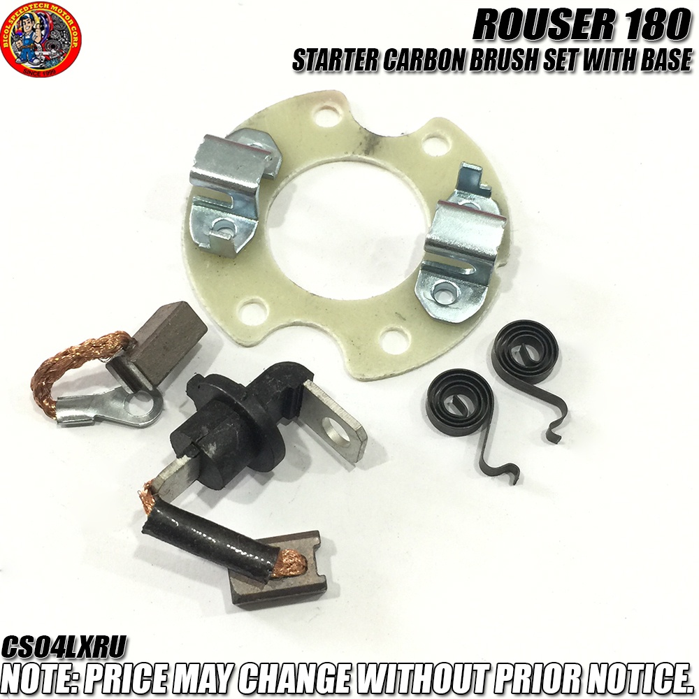 ROUSER 180 STARTER CARBON BRUSH SET WITH BASE (CS04LXRU) | Shopee ...
